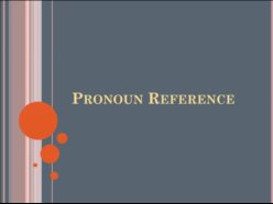 Writing Tips: Pronoun Reference (CC)