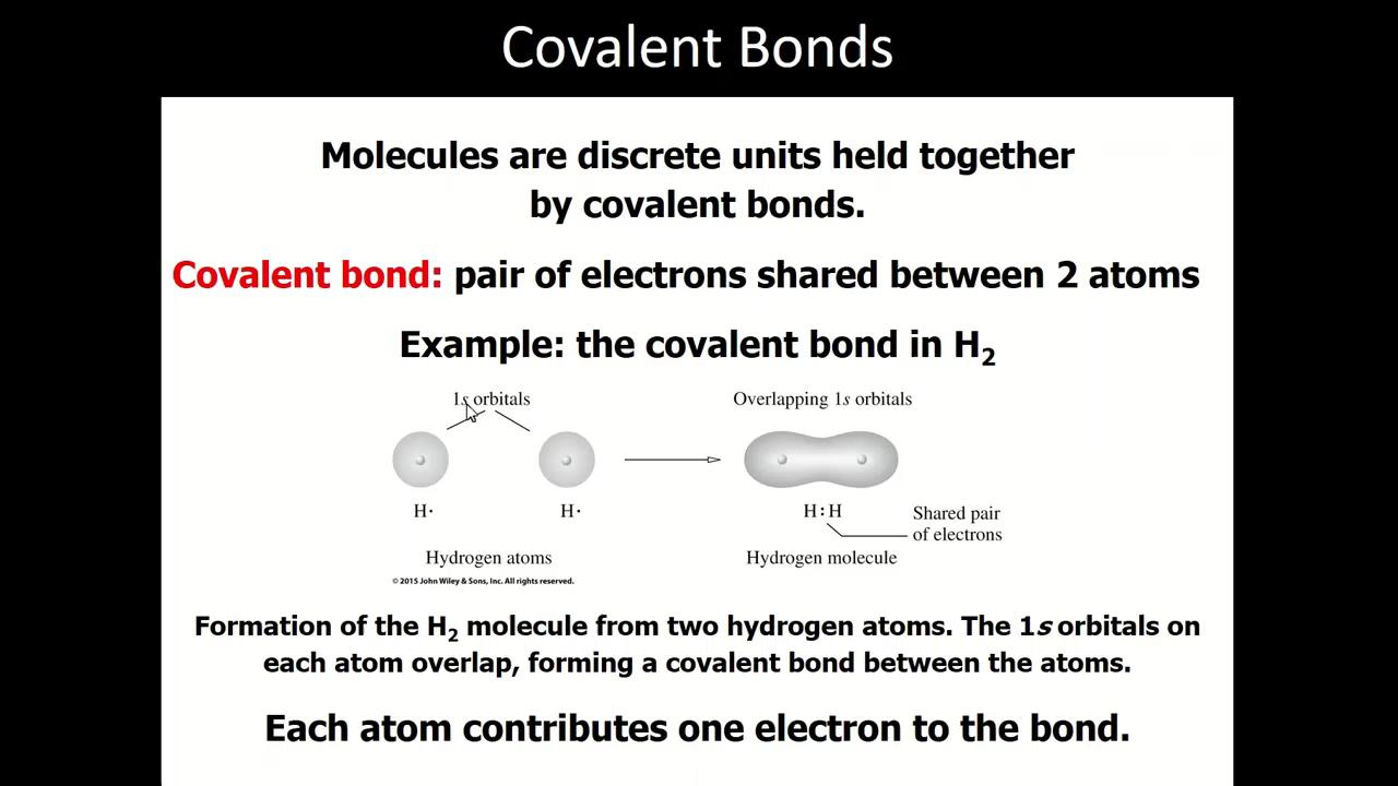 Chem 105 - 11 - Covalent Bonds and Lewis Structures of Molecules